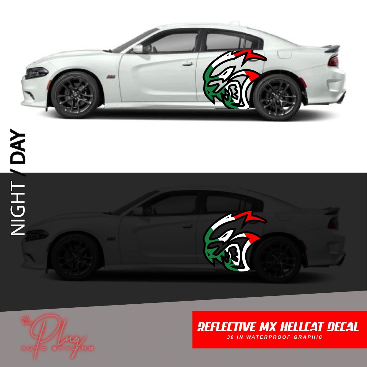 REFLECTIVE HELLCAT DECAL