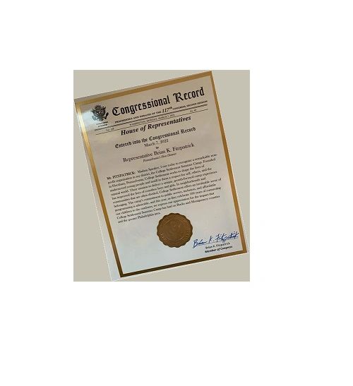 Entered into the Congressional Record