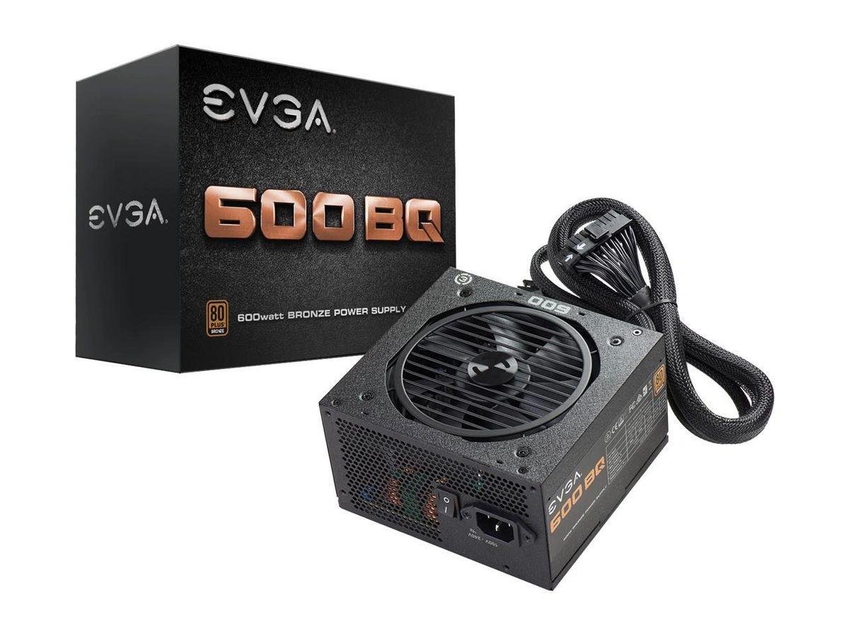 EVGA 600 BQ 110-BQ-0600-K1 BQ 80 Plus Bronze Semi Modular 600W Power Supply