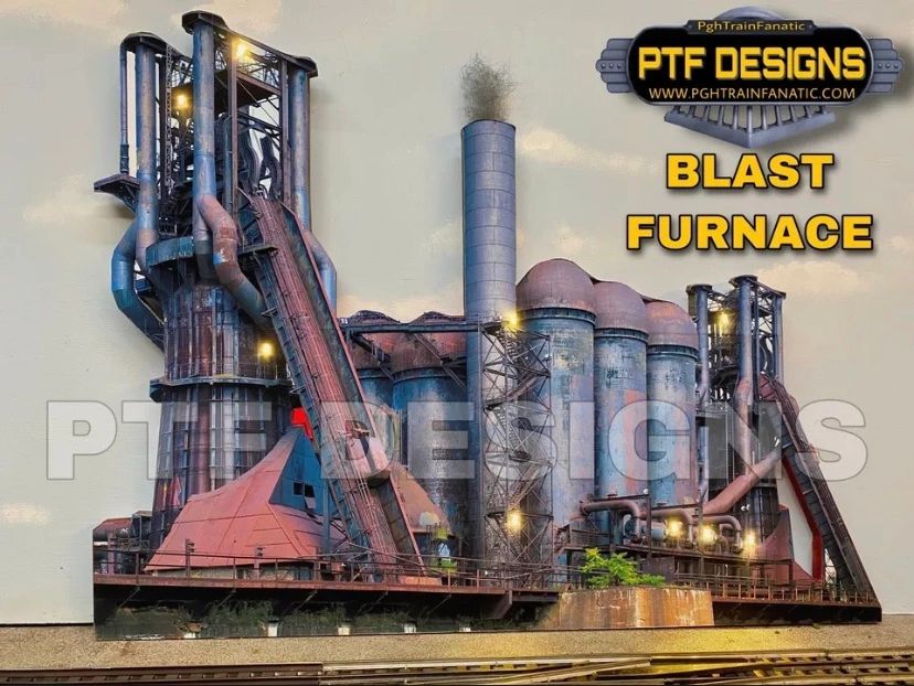 HO Scale Blast Furnace Steel Mill - Building Flat