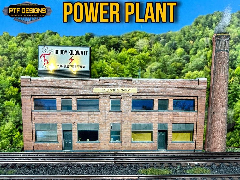 O Scale Power Plant - Building Flat