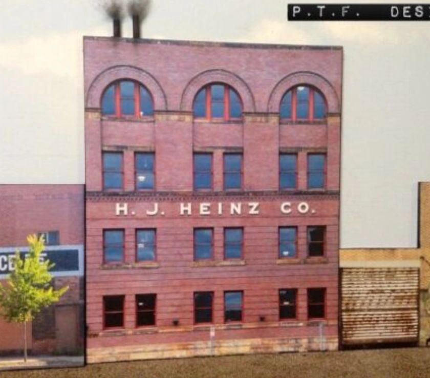 O Scale Heinz Factory Building Flat