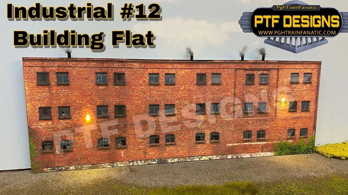 N Scale Industrial #12 Building Flat