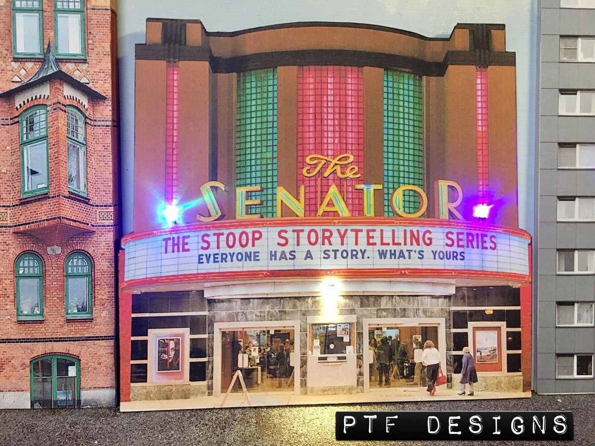 O Scale Movie Theater Building Flat