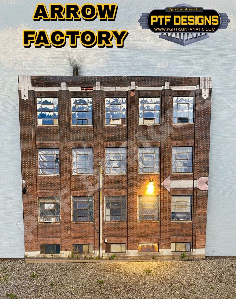 O Scale Arrow Factory Building Flat