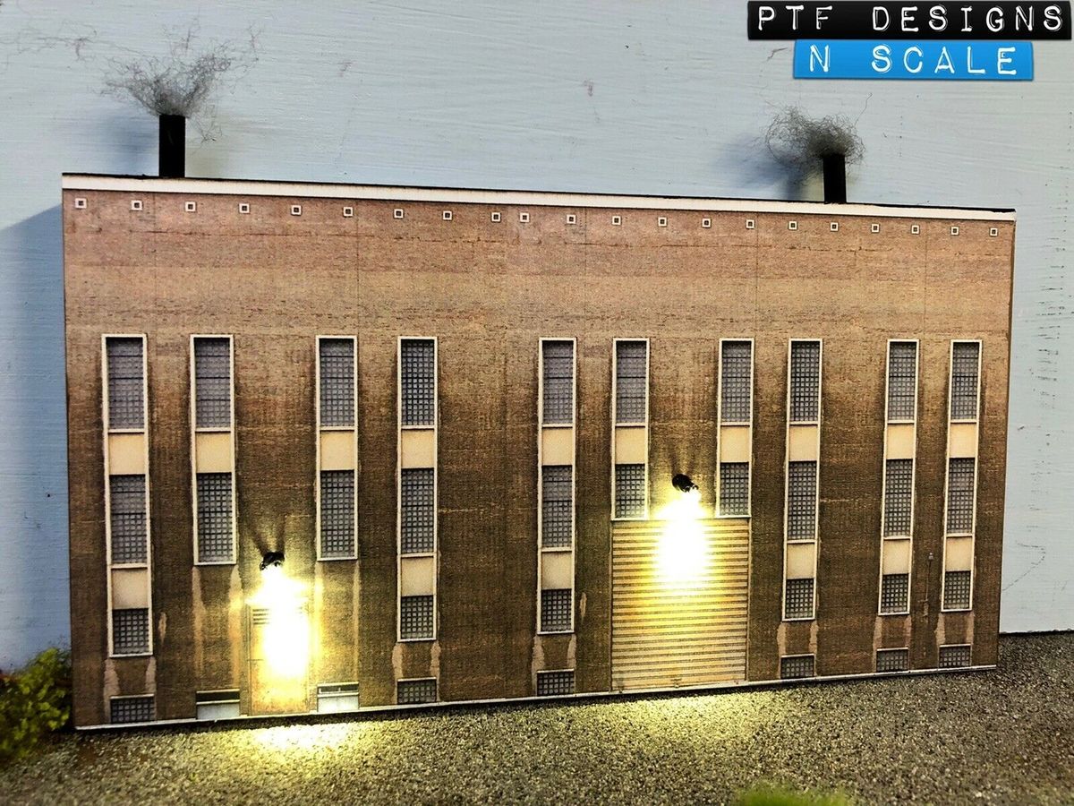 N Scale Industrial #4 Building Flat