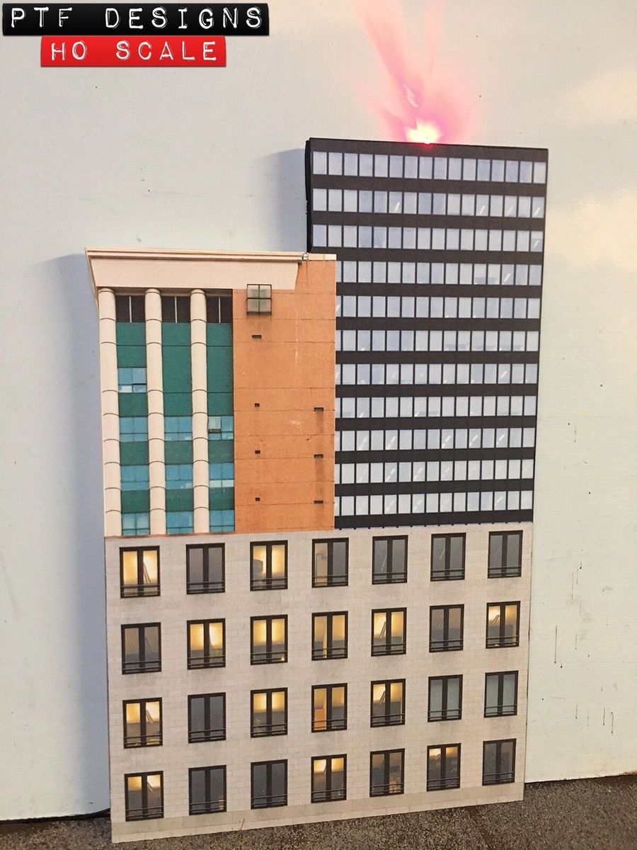 HO Scale Commercial Combo #1 - Building Flat