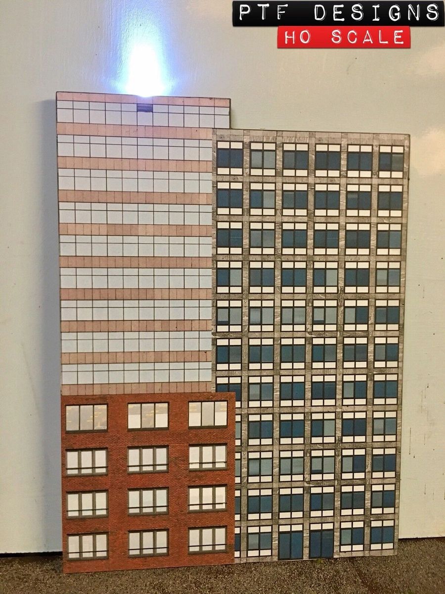 HO Scale Commercial Combo #4 - Building Flat