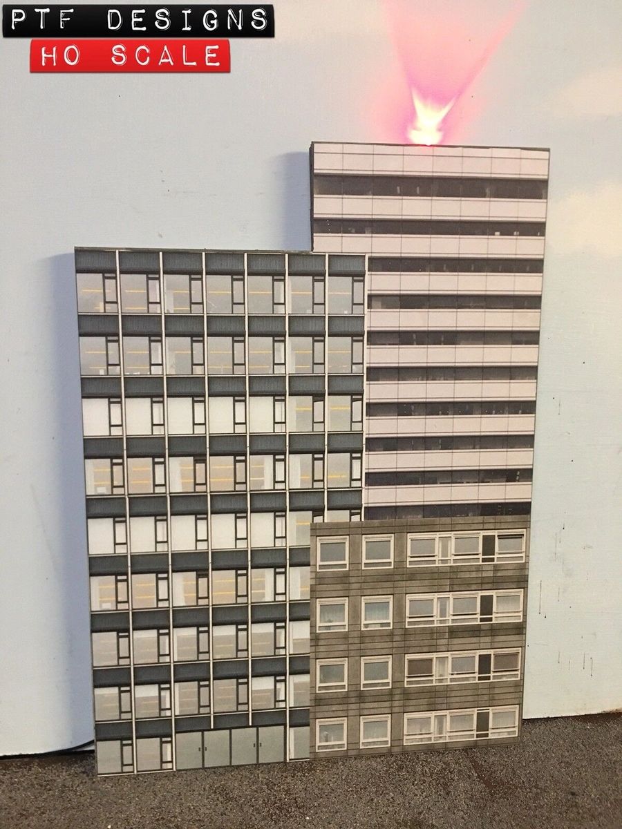 HO Scale Commercial Combo #3 - Building Flat