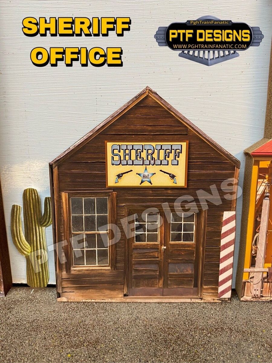 O Scale Old Wild West Sheriff Office - Building Flat