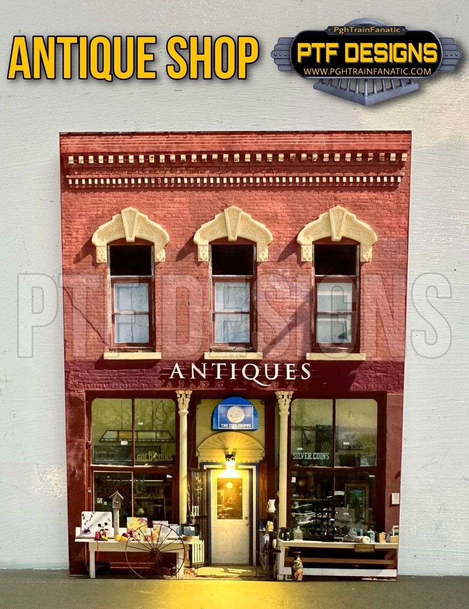 HO Scale Antique Shop - Building Flat
