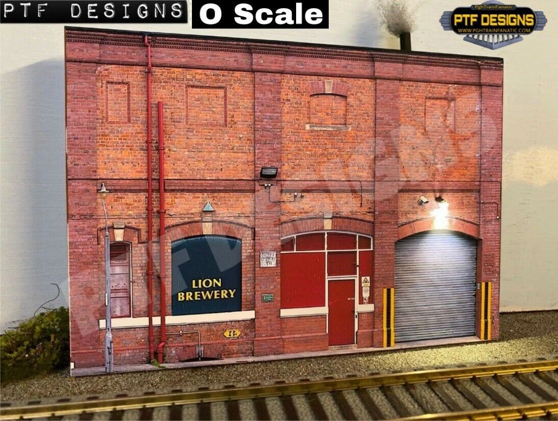 O Scale Brewery Building Flat