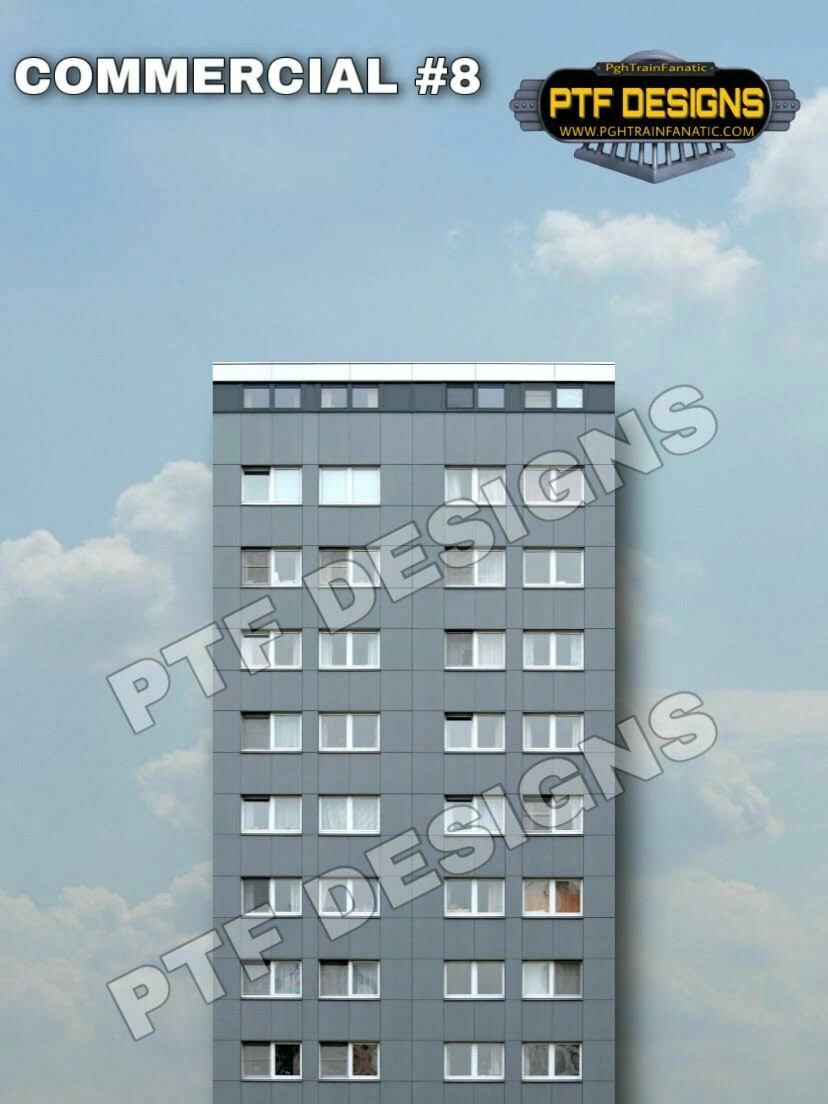 O Scale Commercial #8 Building Flat