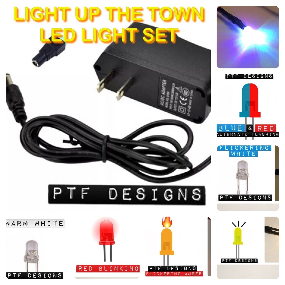 "Light up the Town" 20 LED set with Transformer
