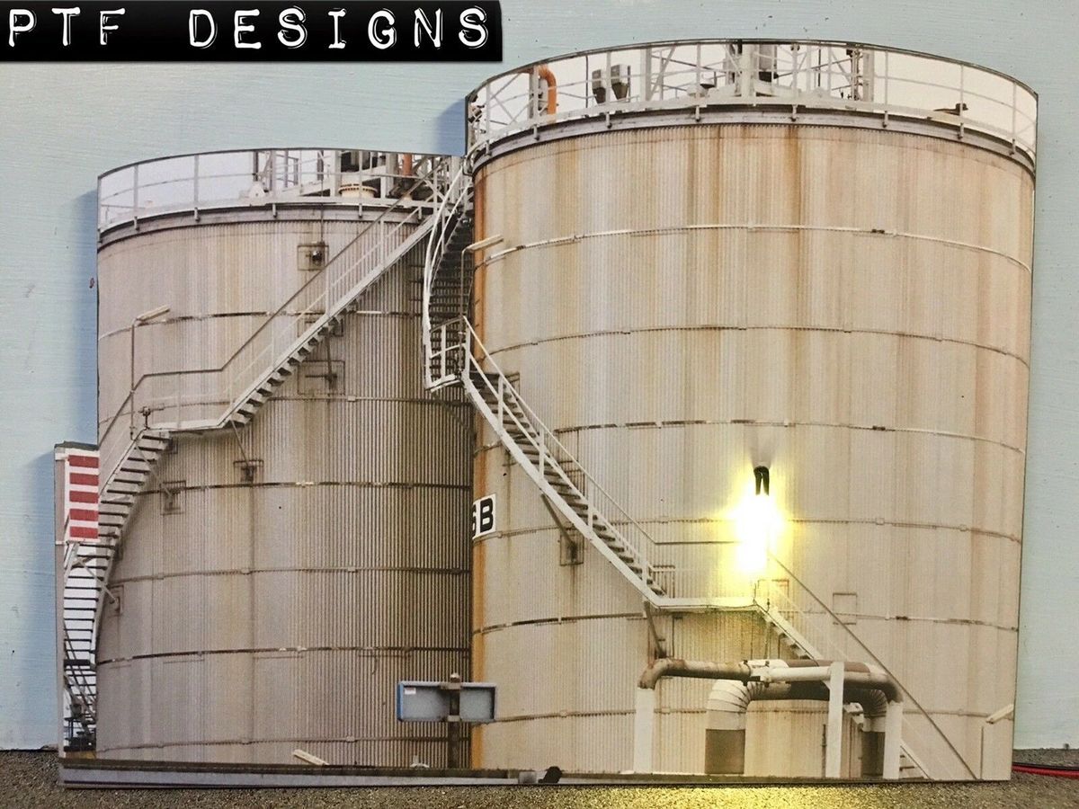 HO Scale Double Tank - Building Flat