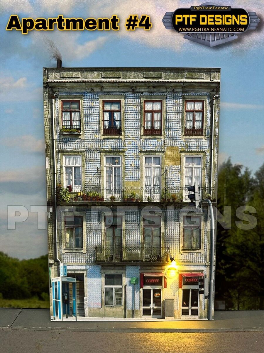 O Scale Apartment #4 / Coffee Shop - Building Flat