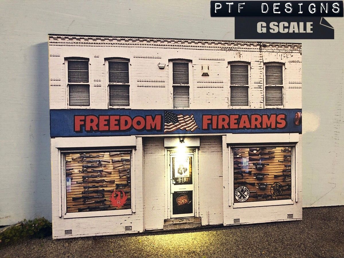 G Scale Freedom Firearms Gun Shop - Building Flat