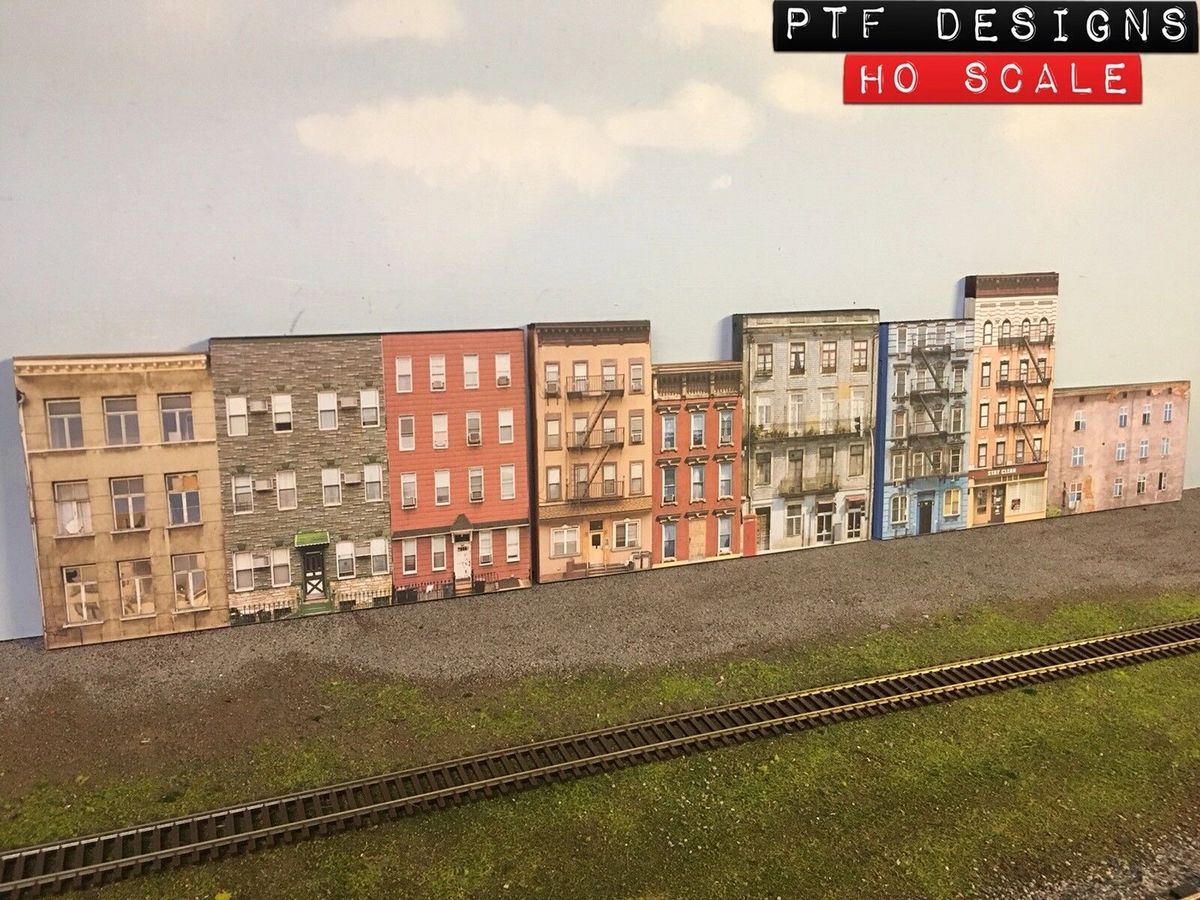 HO Scale Apartment Combo 1, 2 & 3 (Set Of 3) Building Flats