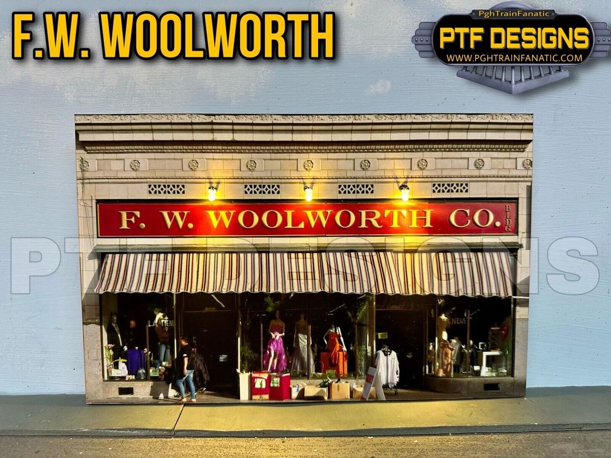 O Scale F.W. Woolworth Co. - Building Flat