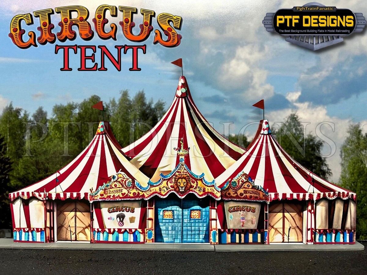 G Scale Circus Tent - Backgroun Building Flat