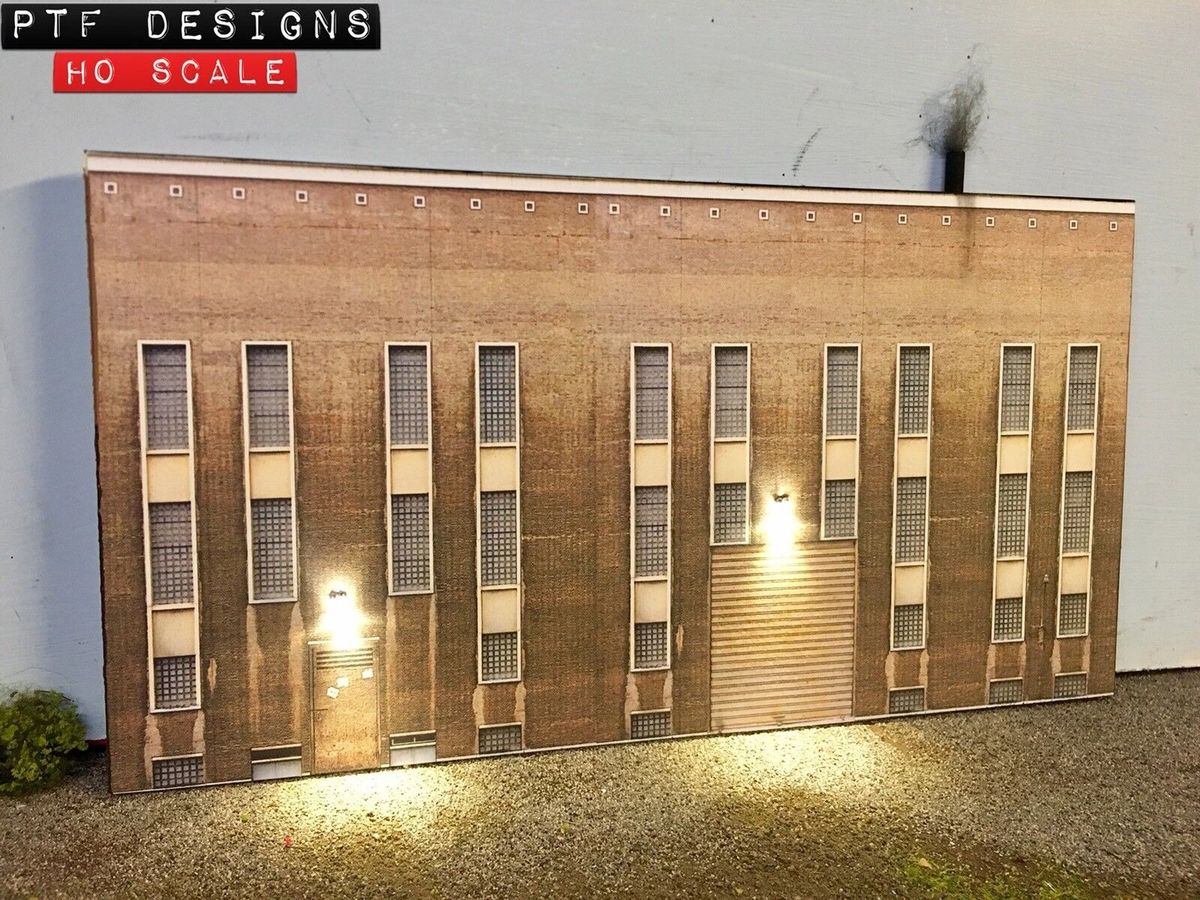 HO Scale Industrial #4 Factory Building Flat