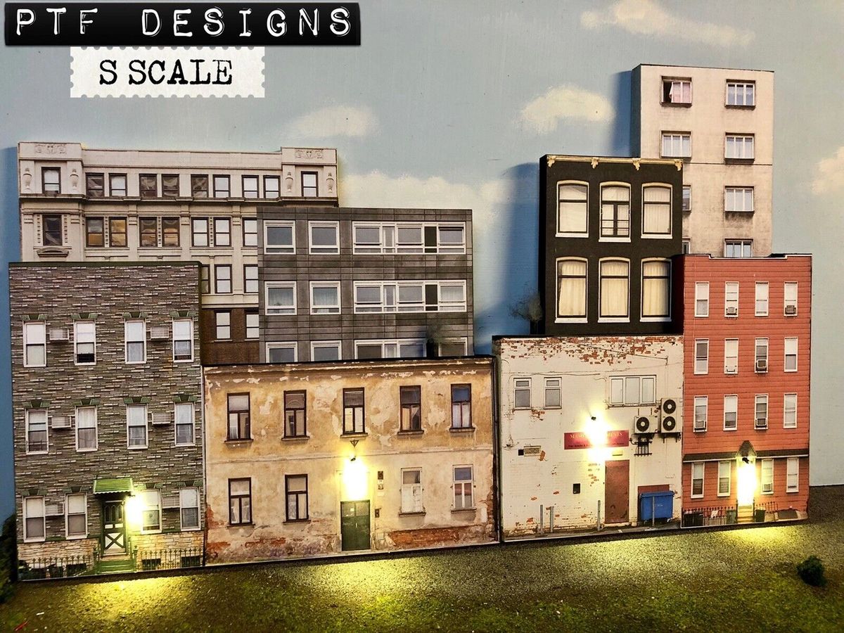 S Scale Apartment Collage #2 - Building Flats