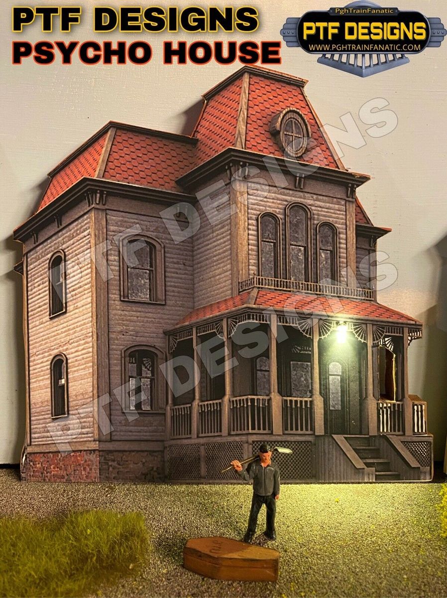 G Scale Psycho House - Halloween Building Flat