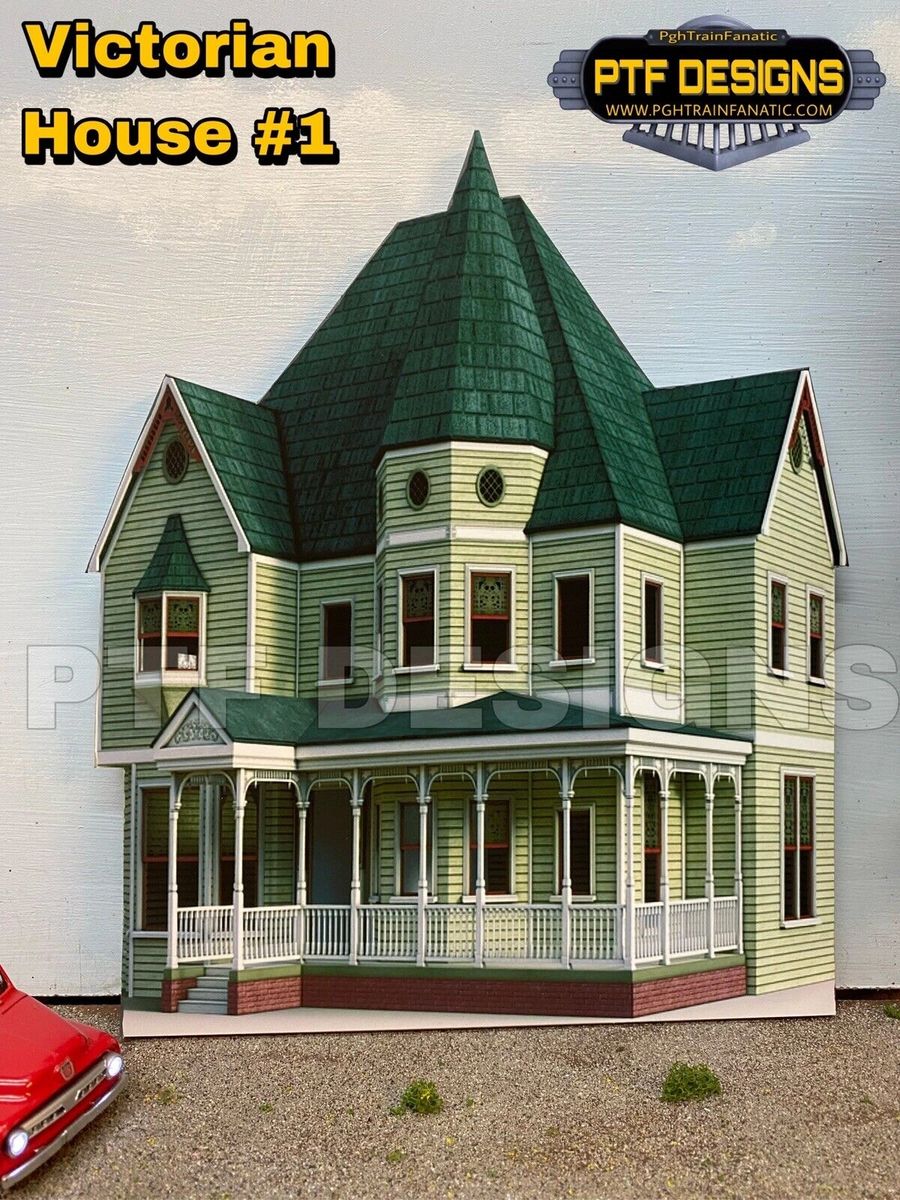 O Scale Victorian House #1 Building Flat