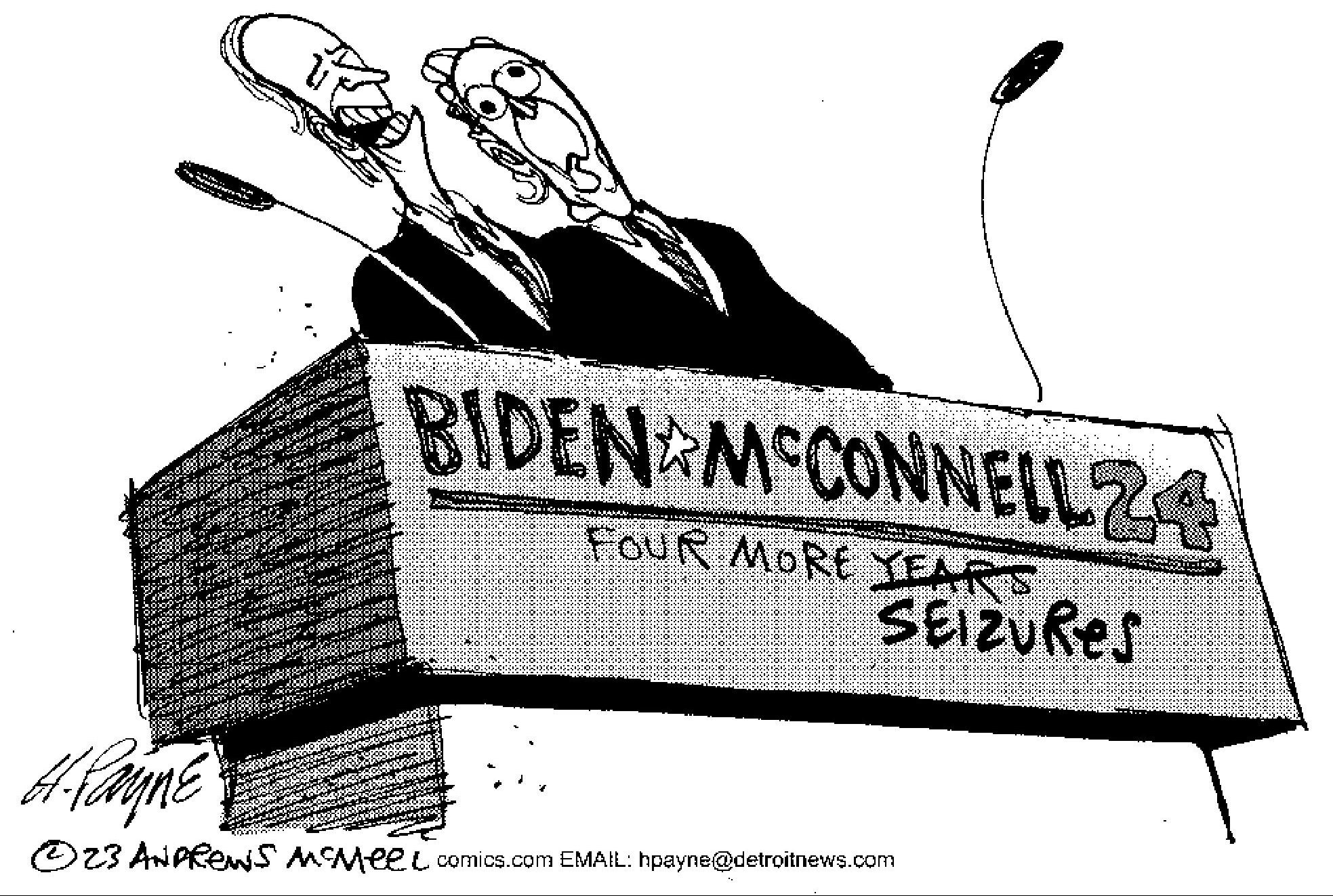 Political cartoon offensive