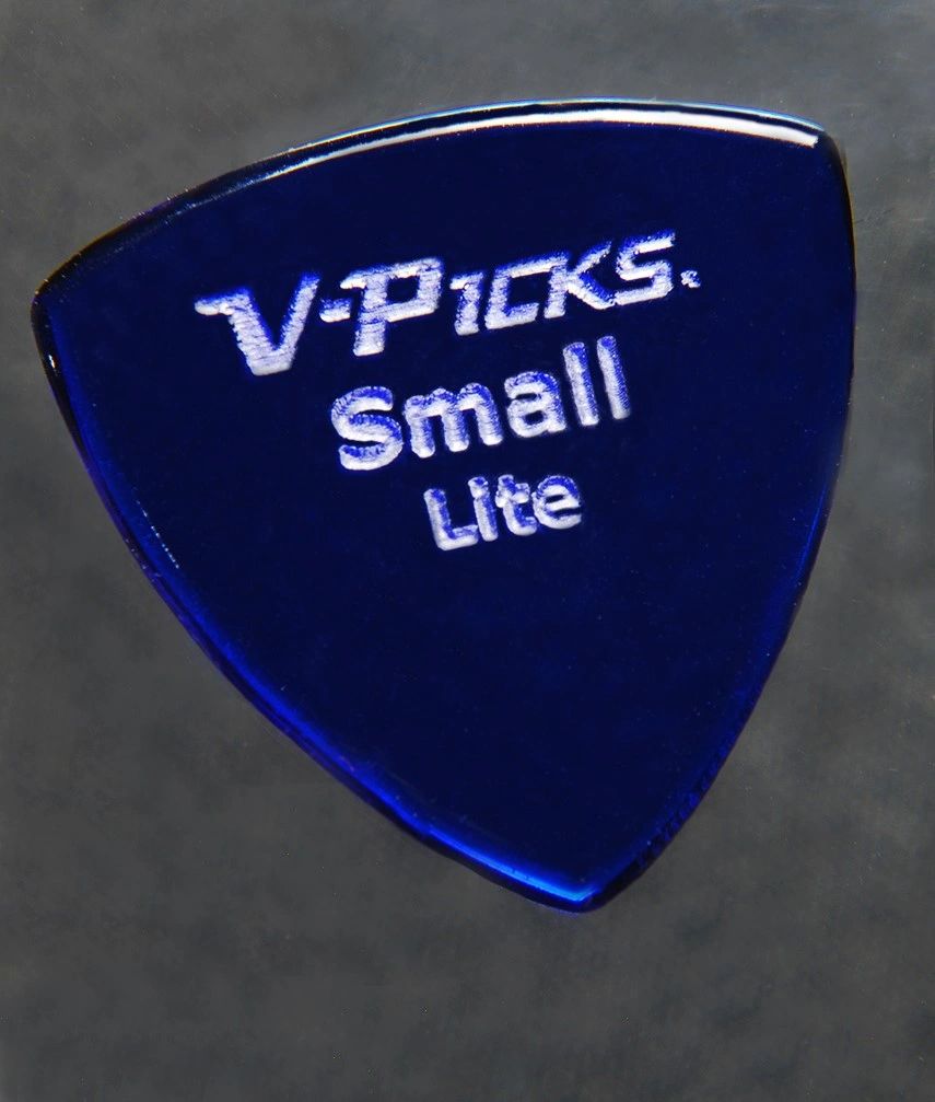 Small Pointed Lite Sapphire Blue Guitar Pick