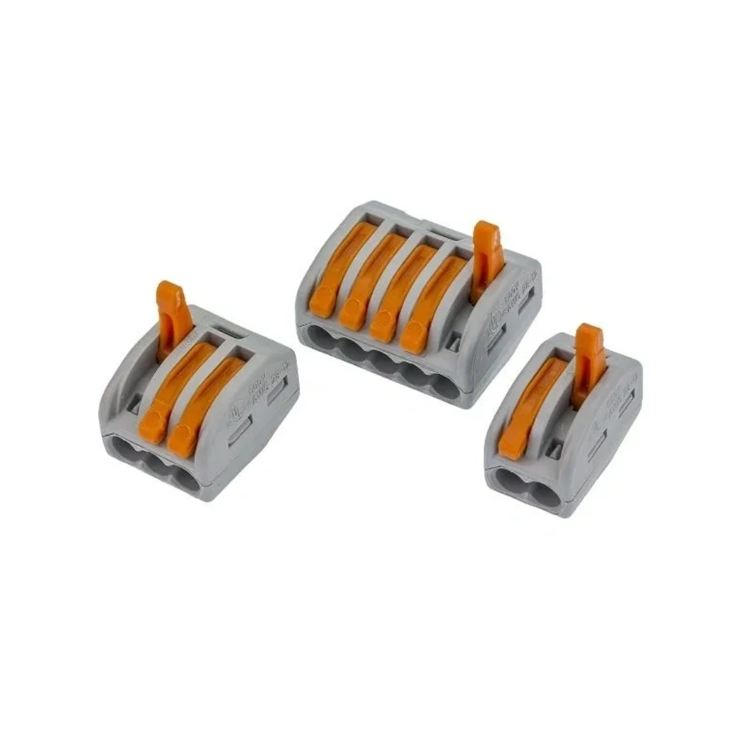 Spring Lever Reusable Electrical Connector Terminals for 2, 3, and 5 ...