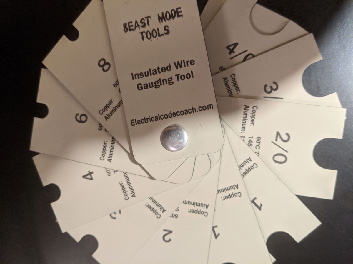 Wire Gauging Tool BOTH sets 8 awg - 750 Kcmil