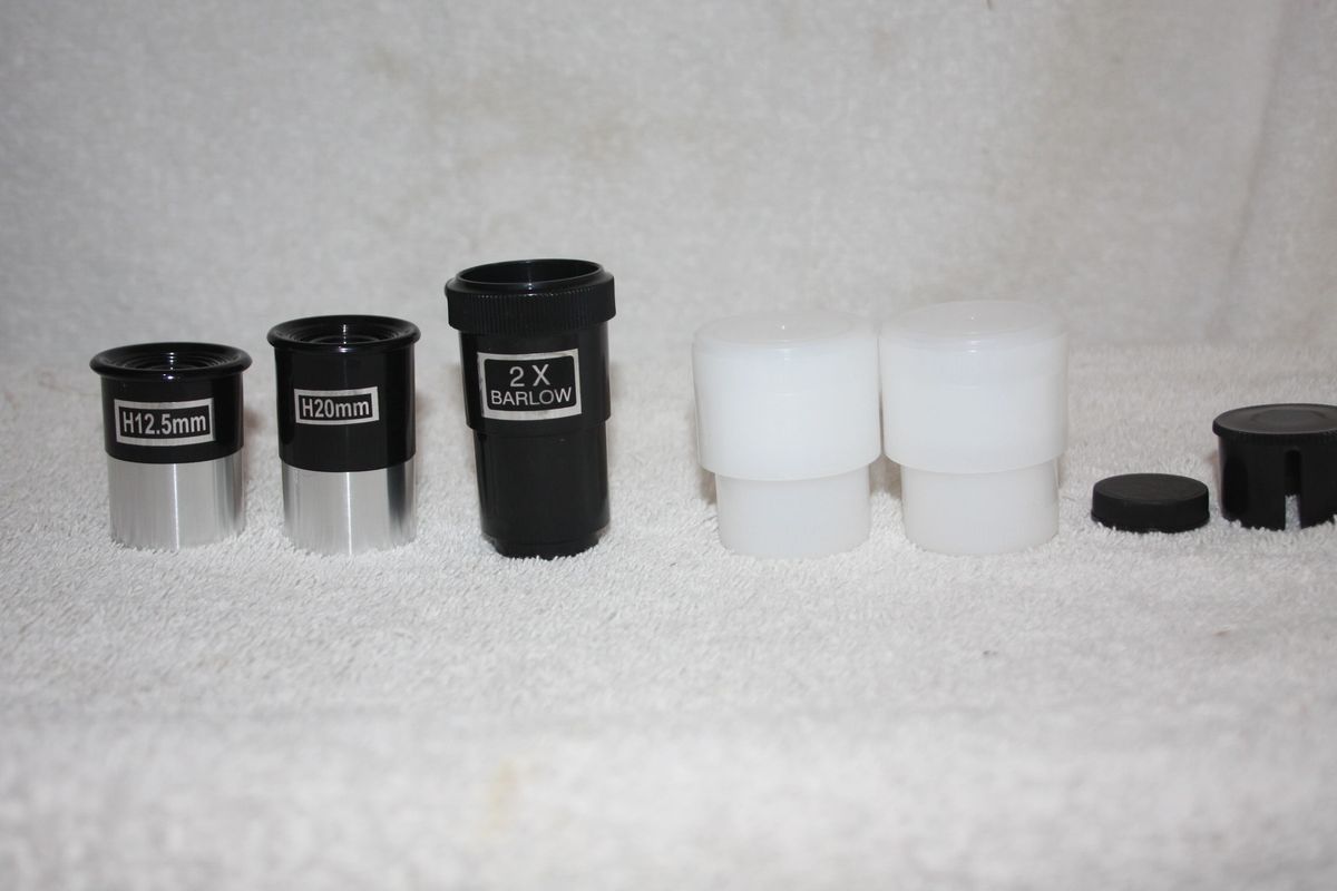 1.25" Economy H20mm H12.5mm 2x Barlow Lens Telescope Eyepiece Kit ...