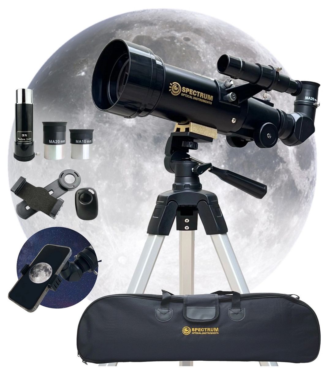 Spectrum 70mm Short Tube f/5.7 Telescope Kit with Altaz Tripod ...