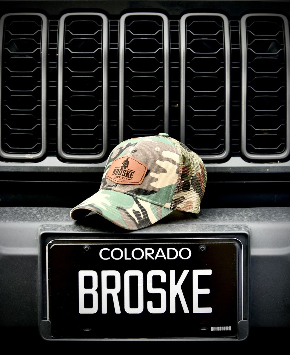 Broske Tactical Leather Patch Hat