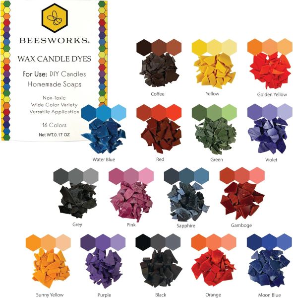 Wax Candle Dyes - 16 Colors