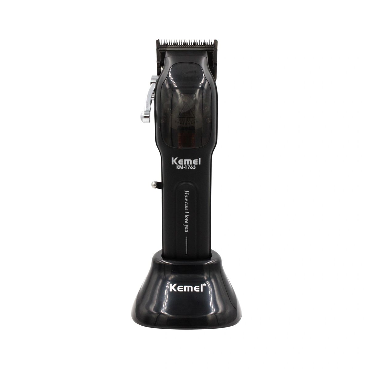 Cortadora De Pelo Profesional Kemei Km-1763 Negro Mate