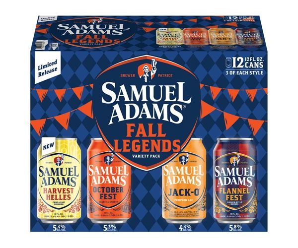SAMUEL ADAMS FALL LEGENDS VARIETY 12-PACK CANS