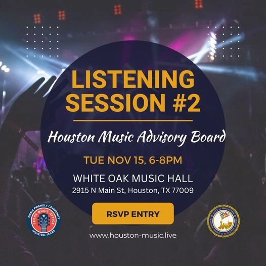 Houston's Music Advisory Board Hosts Second Listening Session