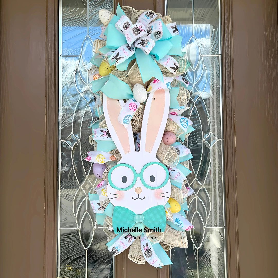 Deco Mesh Swag DIY: Easter Edition ~ How to Make an Easter Swag