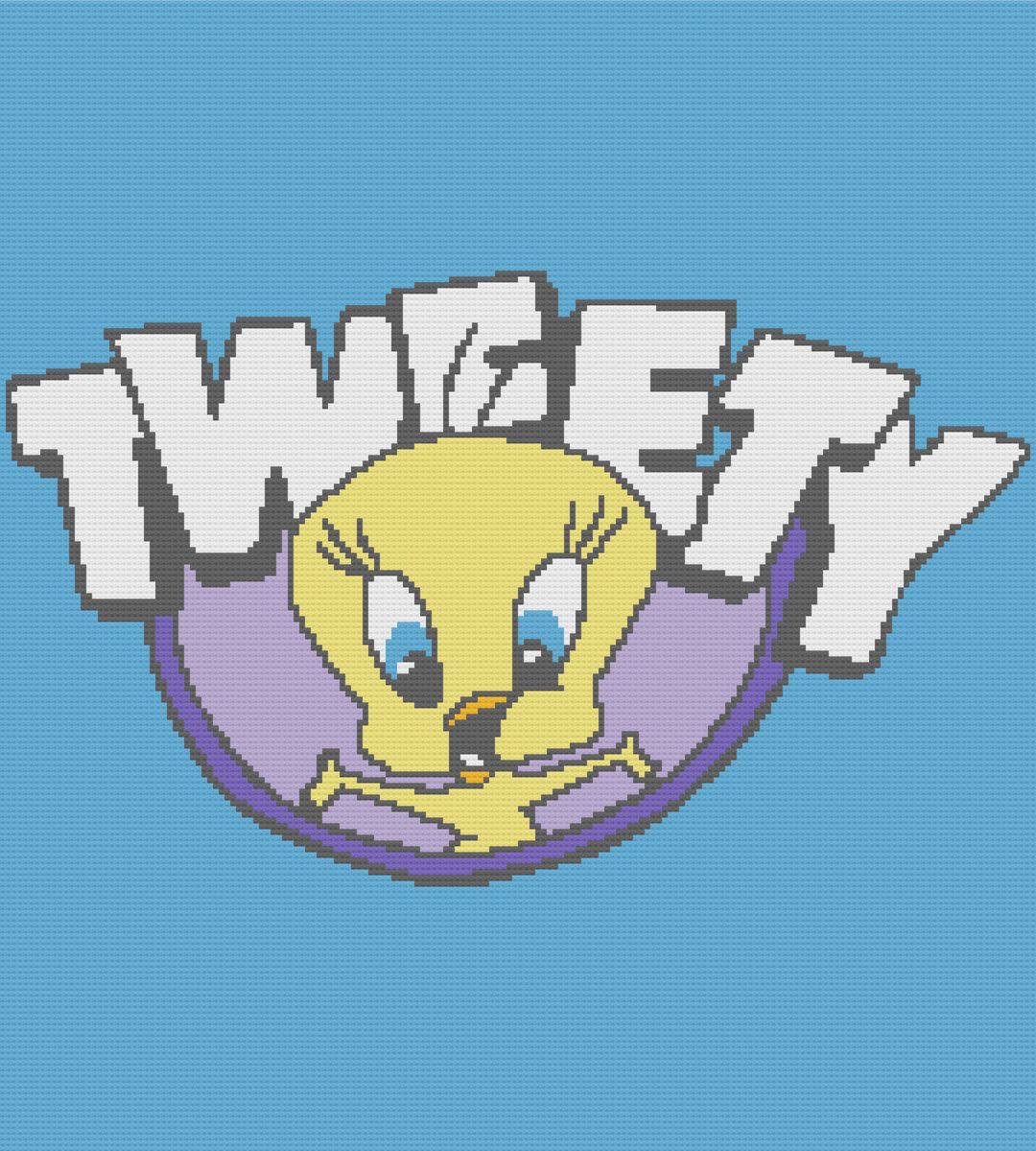 Tweety Bird Crochet Graph and Written Pattern