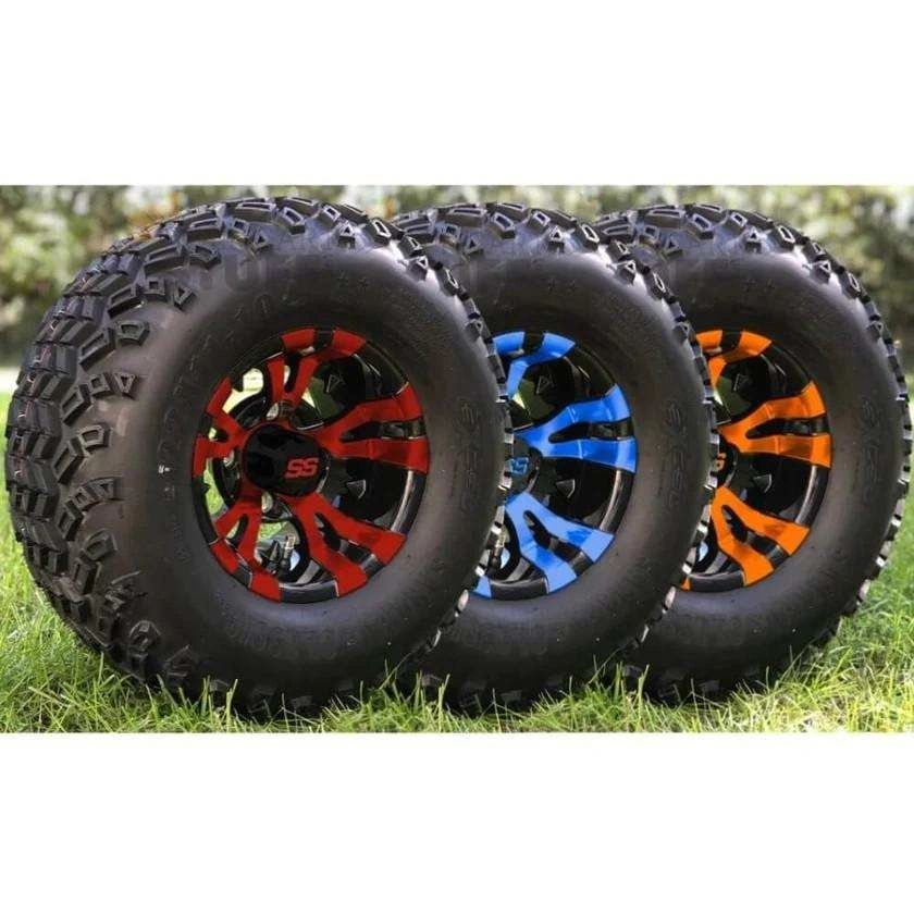 10 inch wheels and 18x8.5-10 inch all terrain tires combo, set of 4 ...