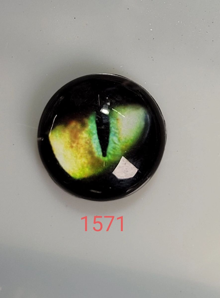 CUSTOM GLASS EYES 1571 Meow 10PK