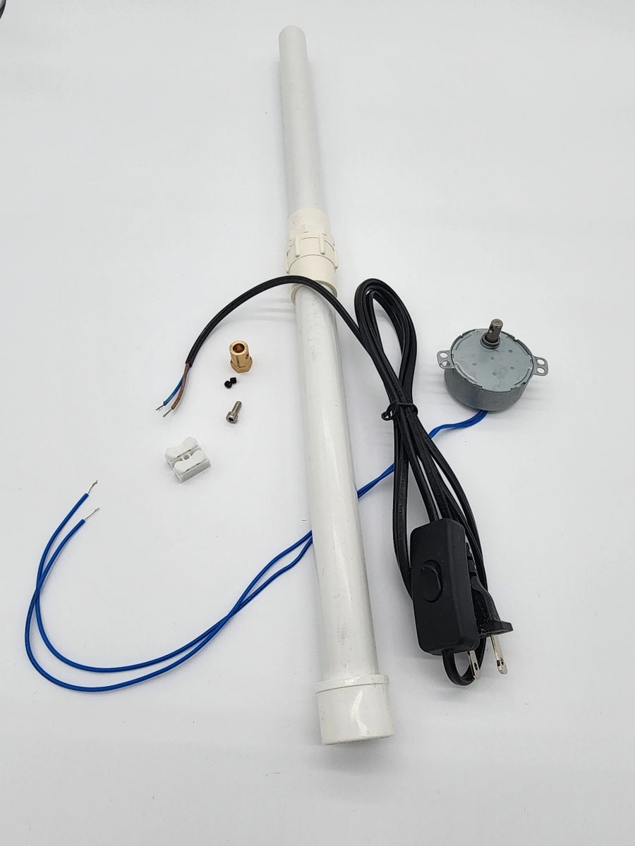 Premium turner kit includes pvc rod