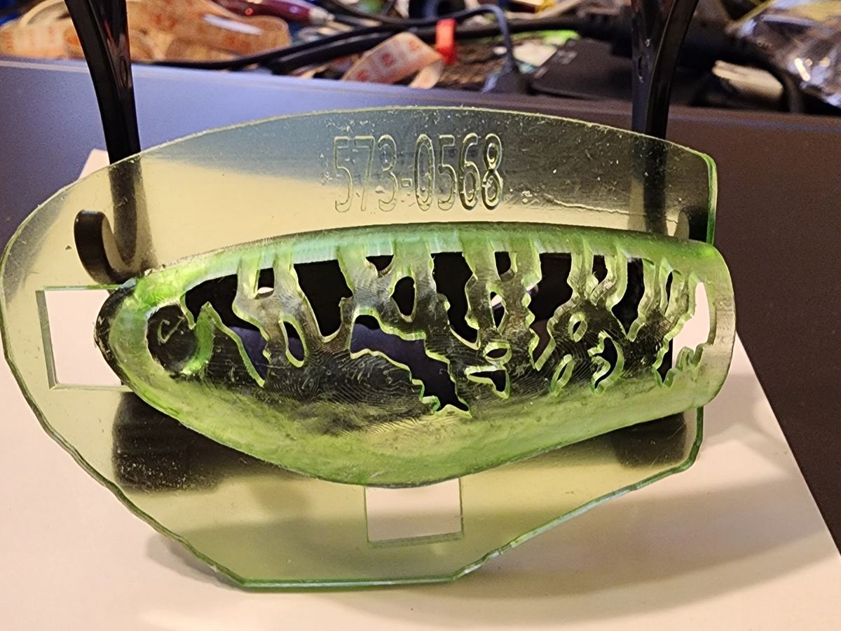 (573) 3D Flex Stencil 3" Whopper Plopper Minnow Holographic