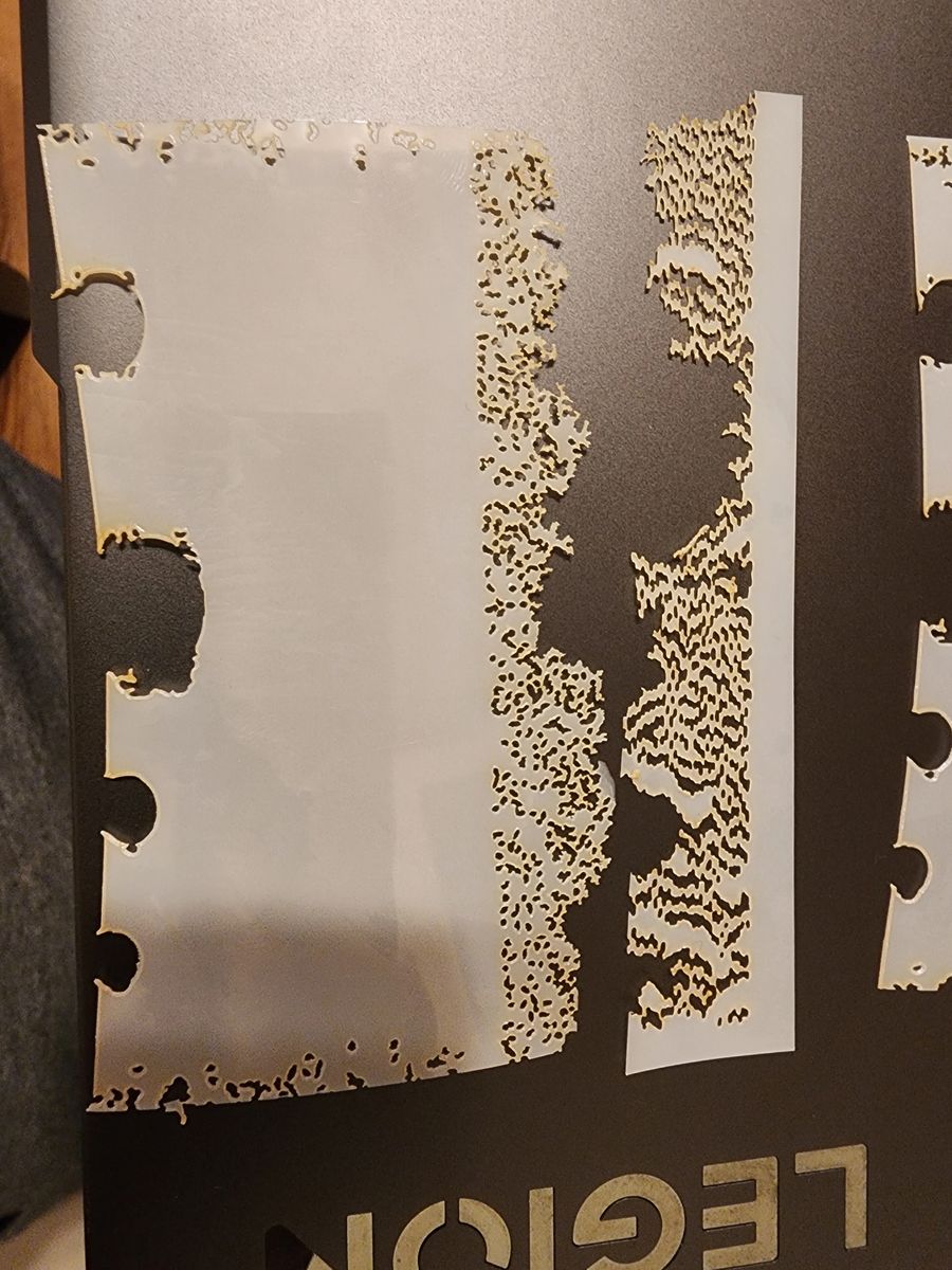 Rip Card Dorsal Side Motting Lure Stencil
