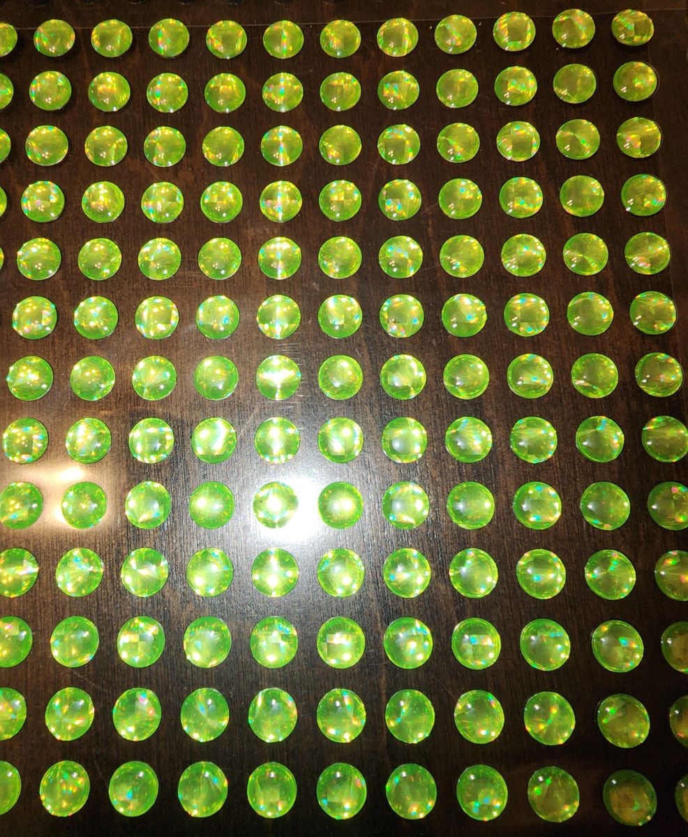Chartreuse Iridescent Solid Eyes 5mm or 6mm