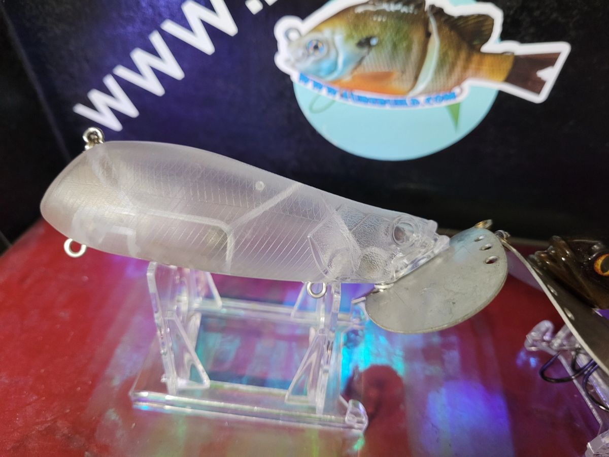 4.3" Jumbo shovel-head popper w/ spintail