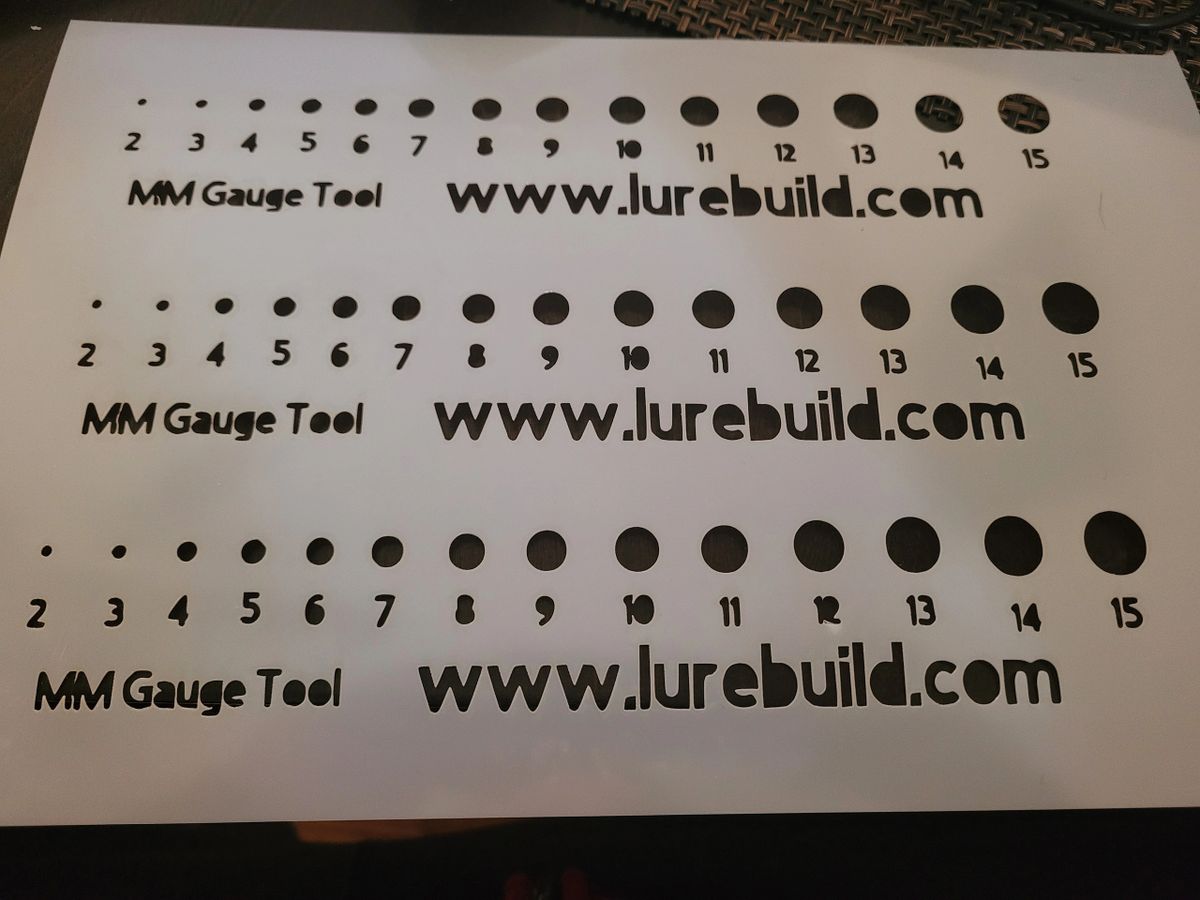 MM Gauge and stencil for from 2mm through 15mm