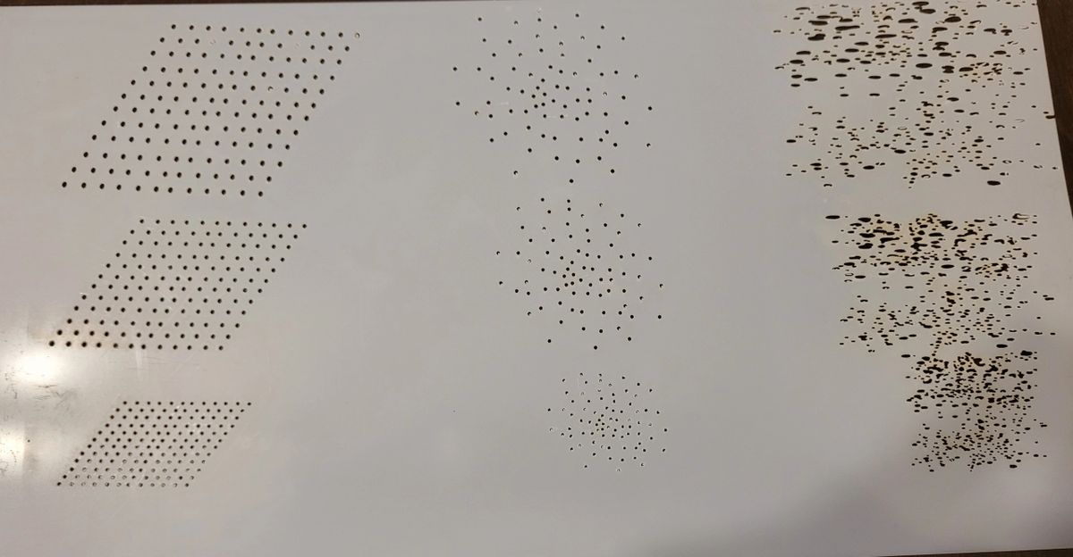 H1 Holes in various diameters and patterns